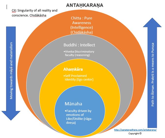 Yoga Parts of mind: Antaḥkaraṇa / Chitta / Mānas – Sanatana Dhara
